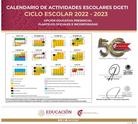 Calendario Escolar Dgeti Pdf