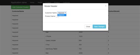 Javascript Knockout Drop Down For Different Table Columns Stack Overflow
