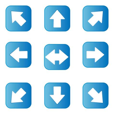 Set Of Arrow Buttons 1936220 Vector Art At Vecteezy