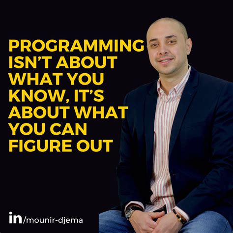 mounir djema 🚀 on linkedin technology programming knowledge problemsolving creativity learn