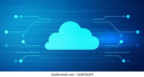 Cloud Scaling Solution Cloud Computing Technology Stock Vector Royalty Free 1886136391