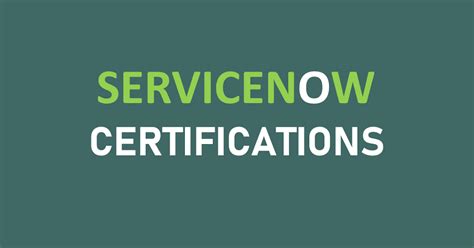 Servicenow Certifications Complete Information Basico Servicenow