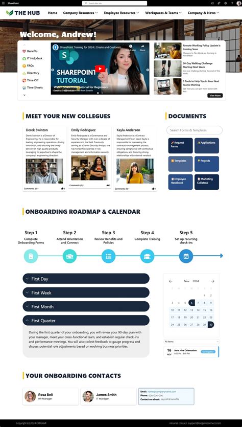 15 Modern Sharepoint Intranet Site Examples For 2024 — Origami