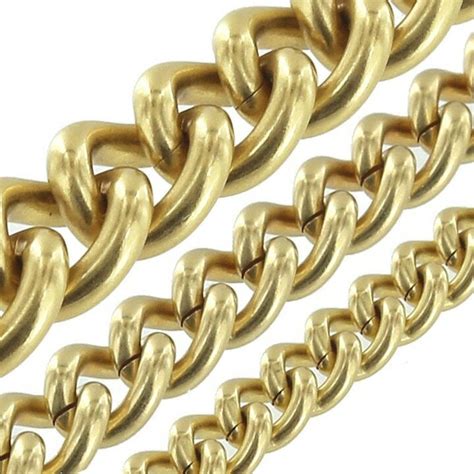 B8835 Natural Brass Round Chain Solid Brass Ll 36 Length