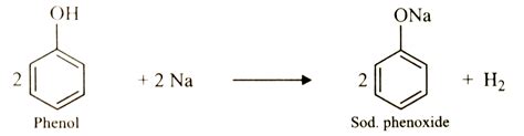 Give Two Reactions That Show The Acidic Nature Of Phenol Compare The