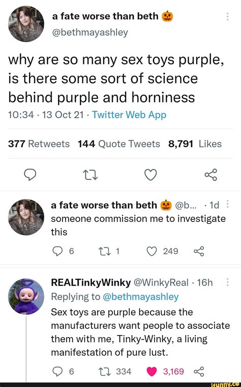 Why Are So Many Sex Toys Purple Is There Some Sort Of Science Behind Purple And Horniness Td A