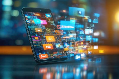 Mobile Experience Smartphone Featuring Multimedia Programs Delivering