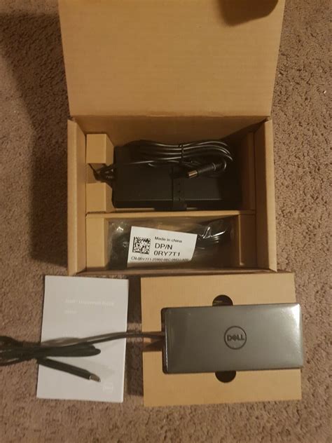 Dell D6000 Displaylink Dock With 130w Ac Usb 3 0 Usb C Uhd 4k Ebay