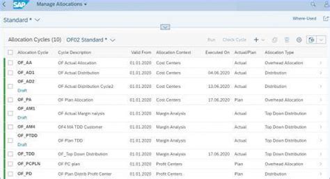 Universal Allocations In S 4HANA