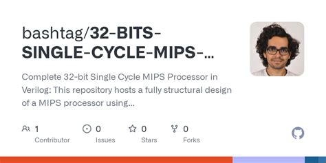 GitHub Bashtag 32 BITS SINGLE CYCLE MIPS PROCESSOR Complete 32 Bit