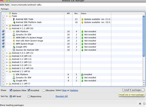 Updating Android Sdk Manager With Higher Api Stack Overflow