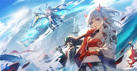 Sun951122 Dusk Arknights Ling Arknights Nian Arknights