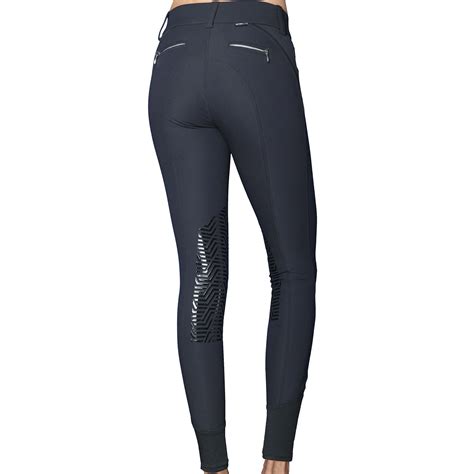 Ghodho Aubrie Pro Meryl Ladies Knee Patch Breeches Black Dapper Horse