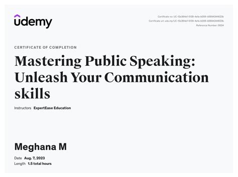 Meghana Mohan On Linkedin Udemy Course Completion Certificate