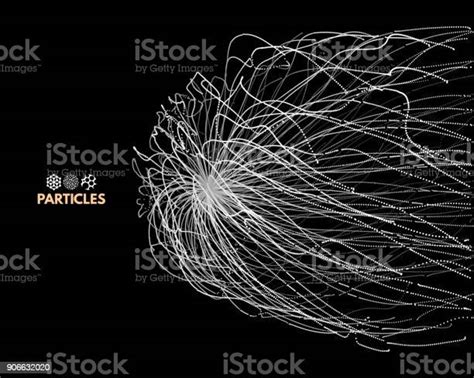 동적 입자 배열입니다 3d 미래 기술 스타일입니다 추상적인 배경입니다 벡터 일러스트입니다 가능성에 대한 스톡 벡터 아트 및 기타