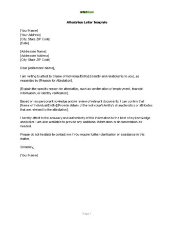 What Is Attestation Letter Sle Infoupdate Org
