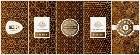 빈티지 디자인 수직 요소 레이블 프레임 로고 포장 고급 디자인 프리미엄 벡터