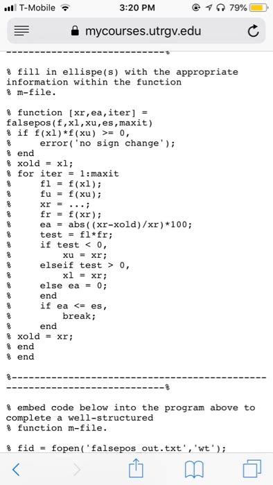 Solved Can You Help Me Do The False Position Method By Hand