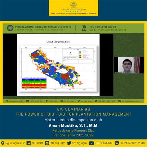 GIS SEMINAR 8 The Power Of GIS GIS For Plantation Management D4 SIG UGM