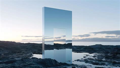 Premium Photo A Glass Door That Is Open To A Reflection Of A Door