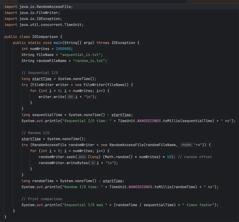 sequential vs random disk i o with code example