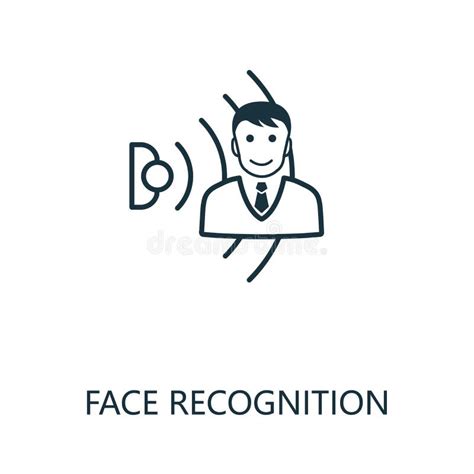 Face Recognition Icon Monochrome Style Design From Visual Device Icon Collection Ui Pixel