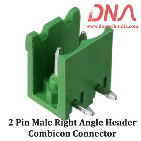 Combicon 2 Pin Right Angle Male Header Connector Pcb Mount