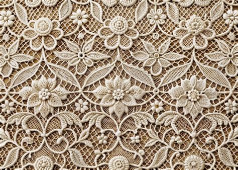 Antique Lace Patterns Premium Ai Generated Image
