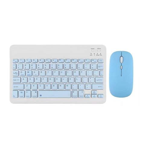Teclado Mouse Bluetooth Azul Pontofrio