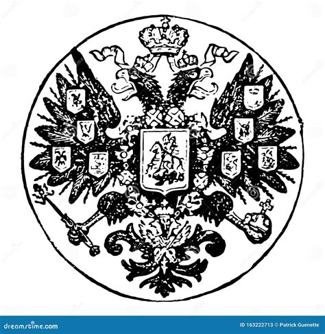 Russian Coat Of Arms Double Headed Eagle Symbol Of Imperial Russia