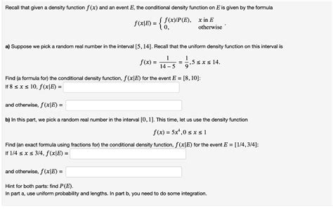 Solved Fx∣e Fxpe0x In E Otherwise A Suppose We