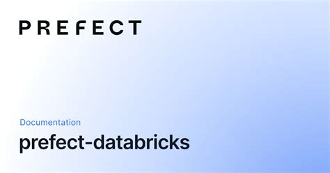 Prefect Databricks Prefect