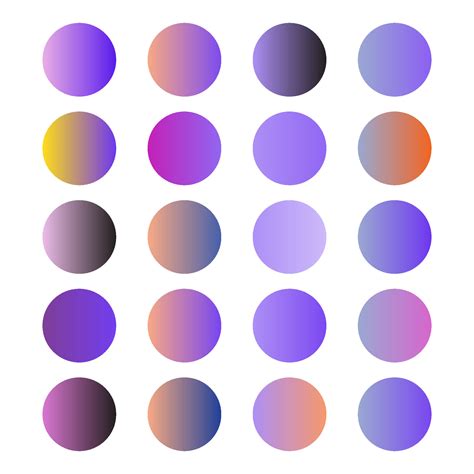 Gradient Color Palette 14242686 Vector Art At Vecteezy
