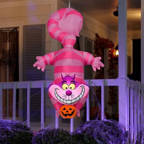 Disney 4 Ft Lighted Alice In Wonderland Cheshire Cat Inflatable 228485