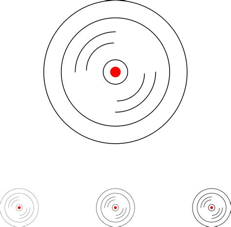 Cd Dvd Disk Education Bold And Thin Black Line Icon Set 18022602 Vector