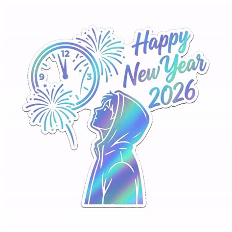 Happy New Year 2026 Countdown Sticker Happy New Year 2026 Countdown