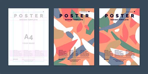 비즈니스 및 커버 현대 저널포스터 템플릿 낙서 스타일의 다른 모양 0명에 대한 스톡 벡터 아트 및 기타 이미지 0명 개념 광고 Istock