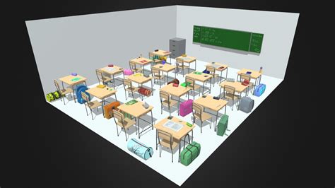 Classroom 3d Model By Abuechau 51a1f71 Sketchfab