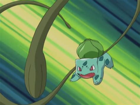 Image Ash Bulbasaur Vine Whippng Pokémon Wiki Wikia