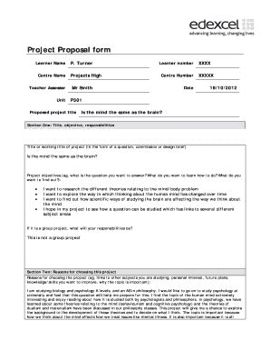 Epq Project Proposal Form Example Complete With Ease AirSlate SignNow Epq Project Proposal Form Example Complete With Ease AirSlate SignNow