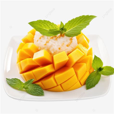 망고 찹쌀 태국 음식 망고 어려운 쌀 Png 일러스트 및 이미지 에 대한 무료 다운로드 Pngtree