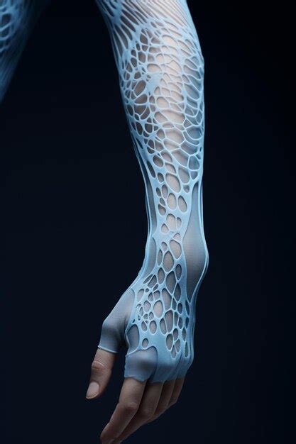 Premium Ai Image Someone Is Wearing A White Bodysuit With A Pattern