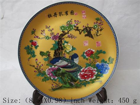 중국어 세라믹 그림 모란 공작 도자기 접시plateplates Porcelainplate Ceramic Aliexpress