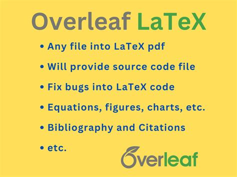Your Document Converted Into Latex Overleaf Upwork