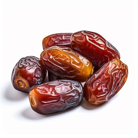Premium Ai Image A Group Of Dates Are Laying On A White Background
