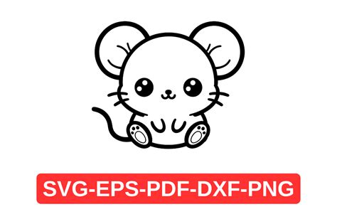Whimsical Mouse SVG File Cute Mouse PNG Graphic By Artful Assetsy Creative Fabrica