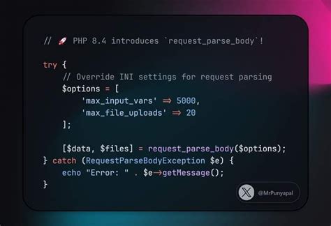 Tlemcani Abdelkadir On Linkedin 🚀 Php 84 Introduces `requestparse