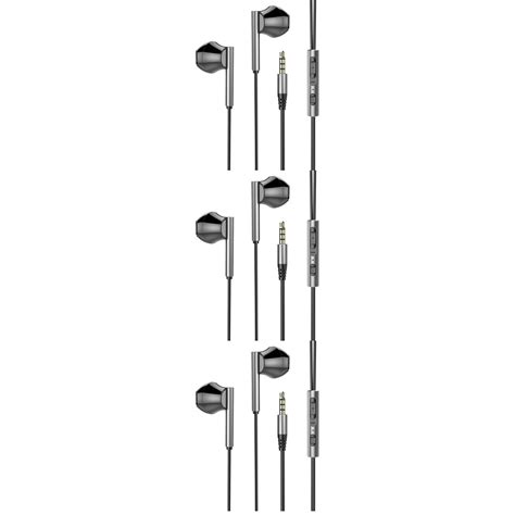 Homemaxs Pcs Metal In Ear Earbud Heavy Bass Game Headset Wired Gaming Earphone Black