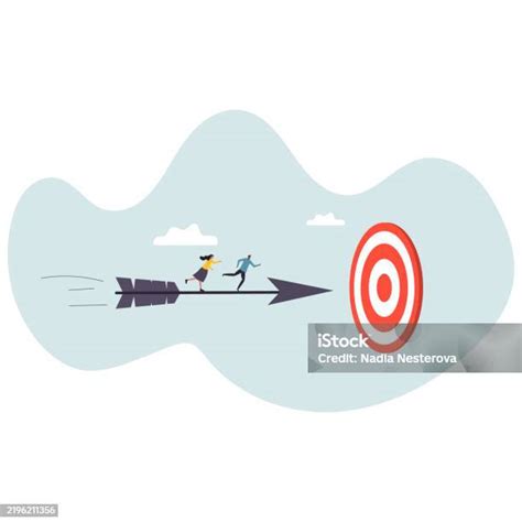 목표 사업 목표 또는 성취를 겨냥하는 팀웍 목표 목적 또는 목적의 사업 Conceptflat 성격에 초점 공동체에 대한 스톡 벡터 아트 및 기타 이미지 Istock
