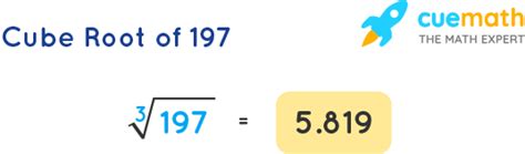 Cube Root Of 197 How To Find The Cube Root Of 197 Solved